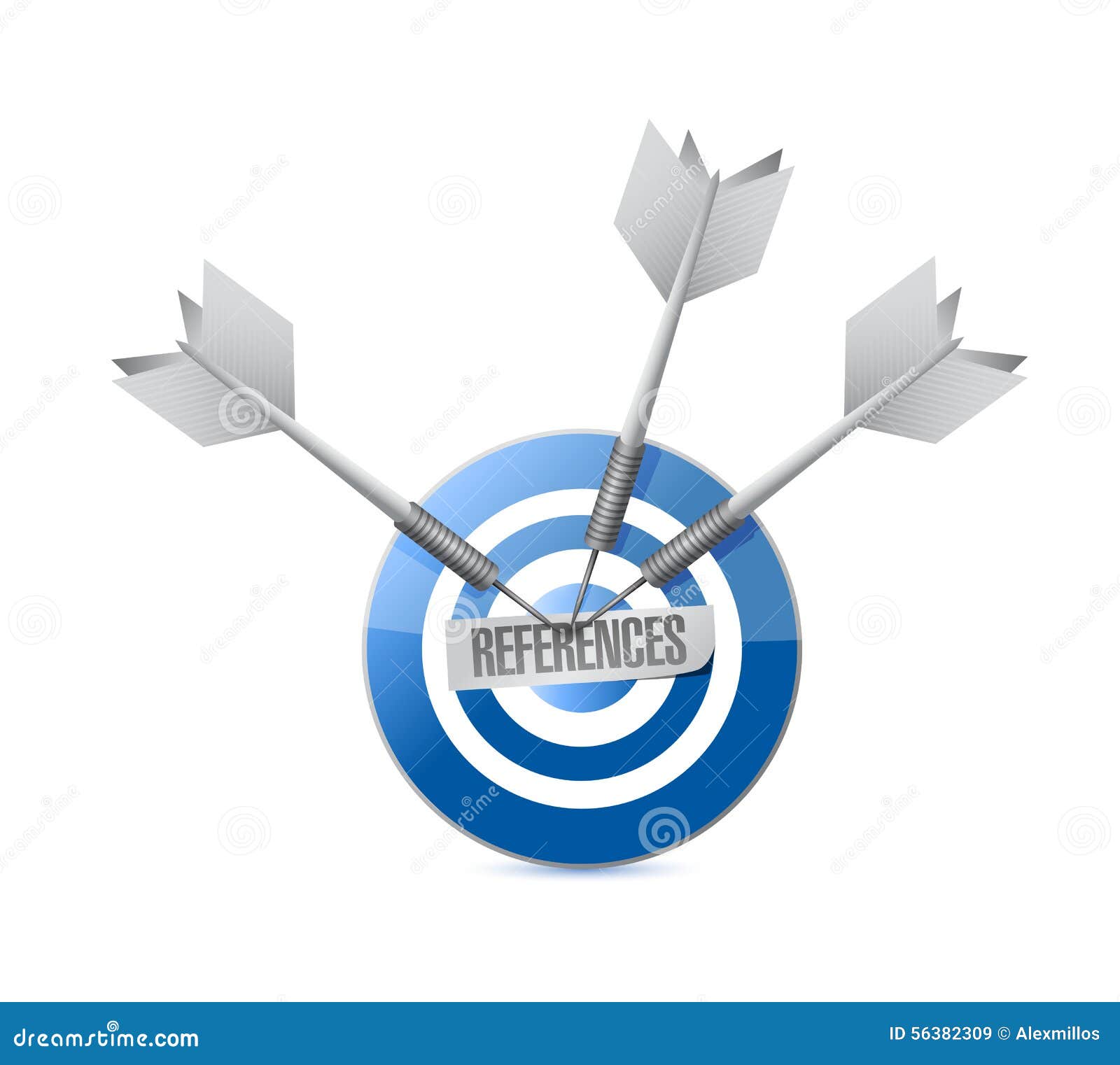 References Target Sign Concept Stock Illustration - Illustration of ...