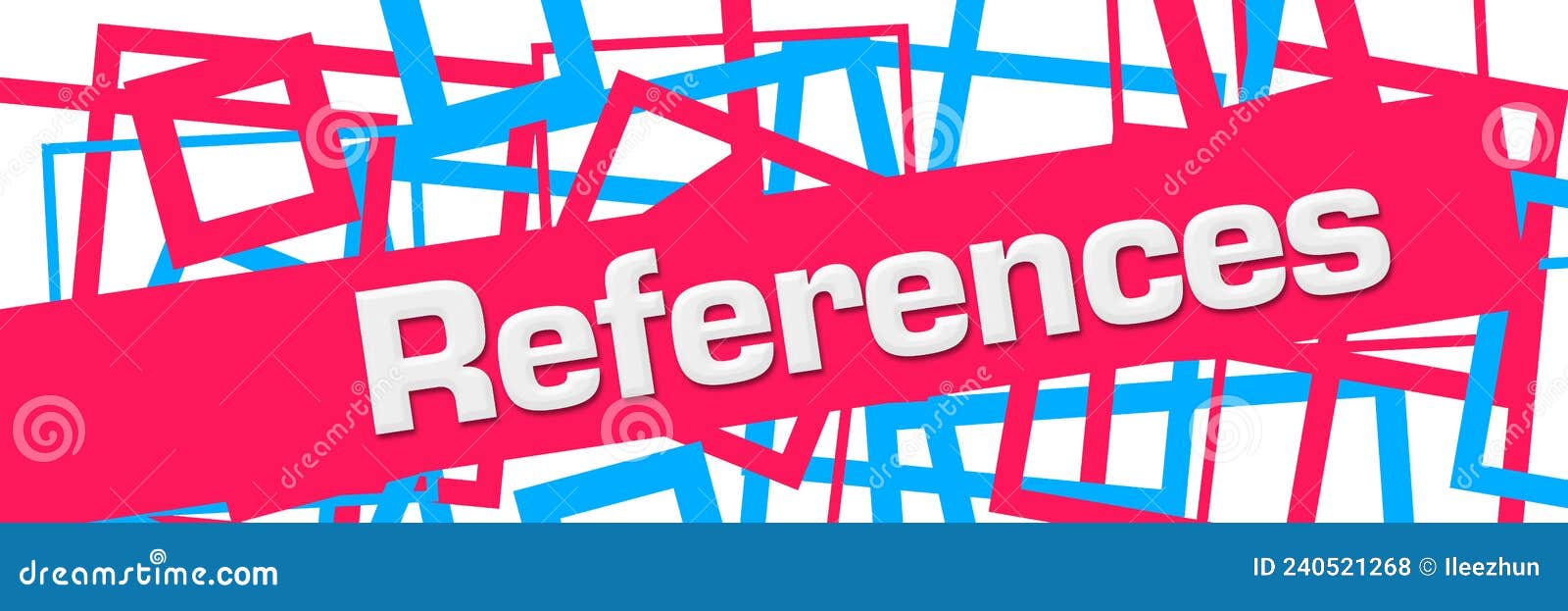 References Pink Blue Random Borders Stock Illustration - Illustration ...