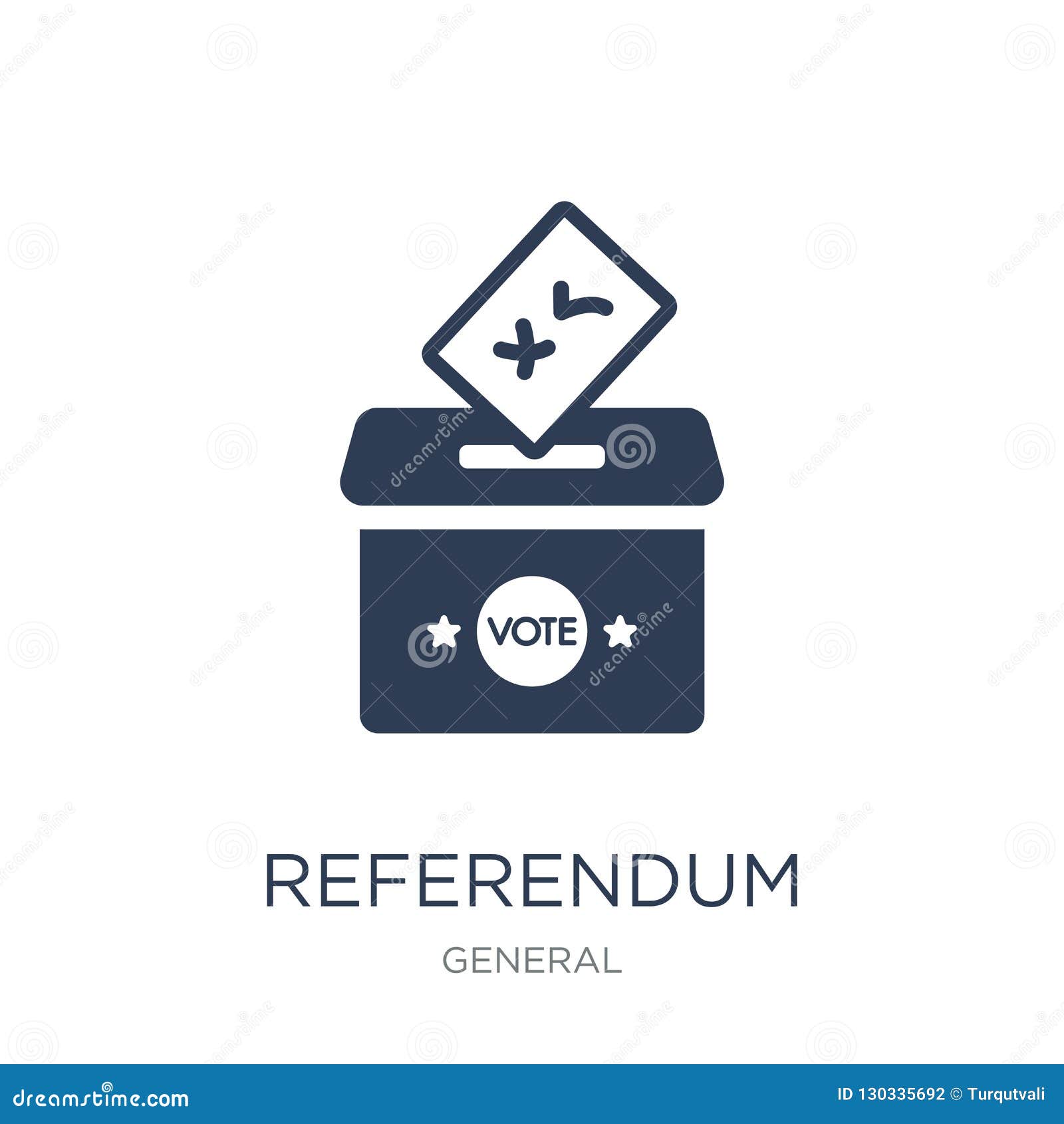 Referendum Icon. Trendy Flat Vector Referendum Icon on White Background ...