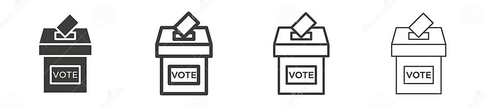 Referendum Icon Vector Set on White Background Stock Vector ...