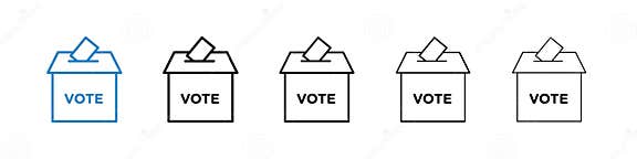 Referendum Icon Vector Set on White Background Stock Illustration ...