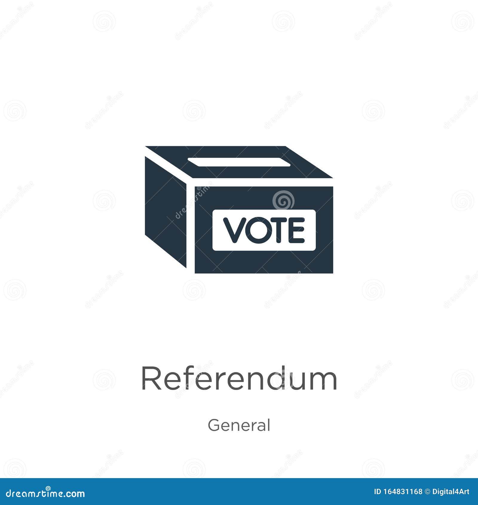 Referendum Icon Vector. Trendy Flat Referendum Icon from General ...