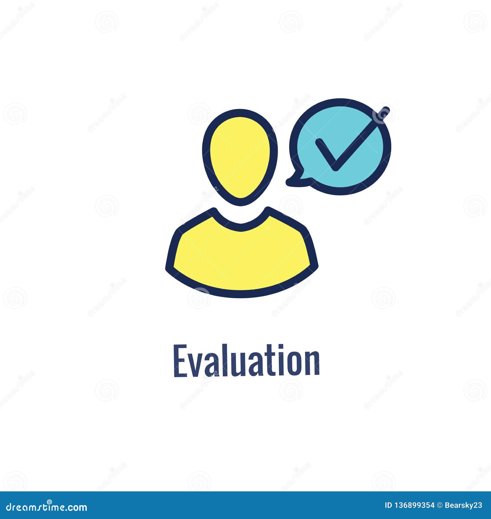 Referral Job Reference Icon with Recommendations, Performance Review ...