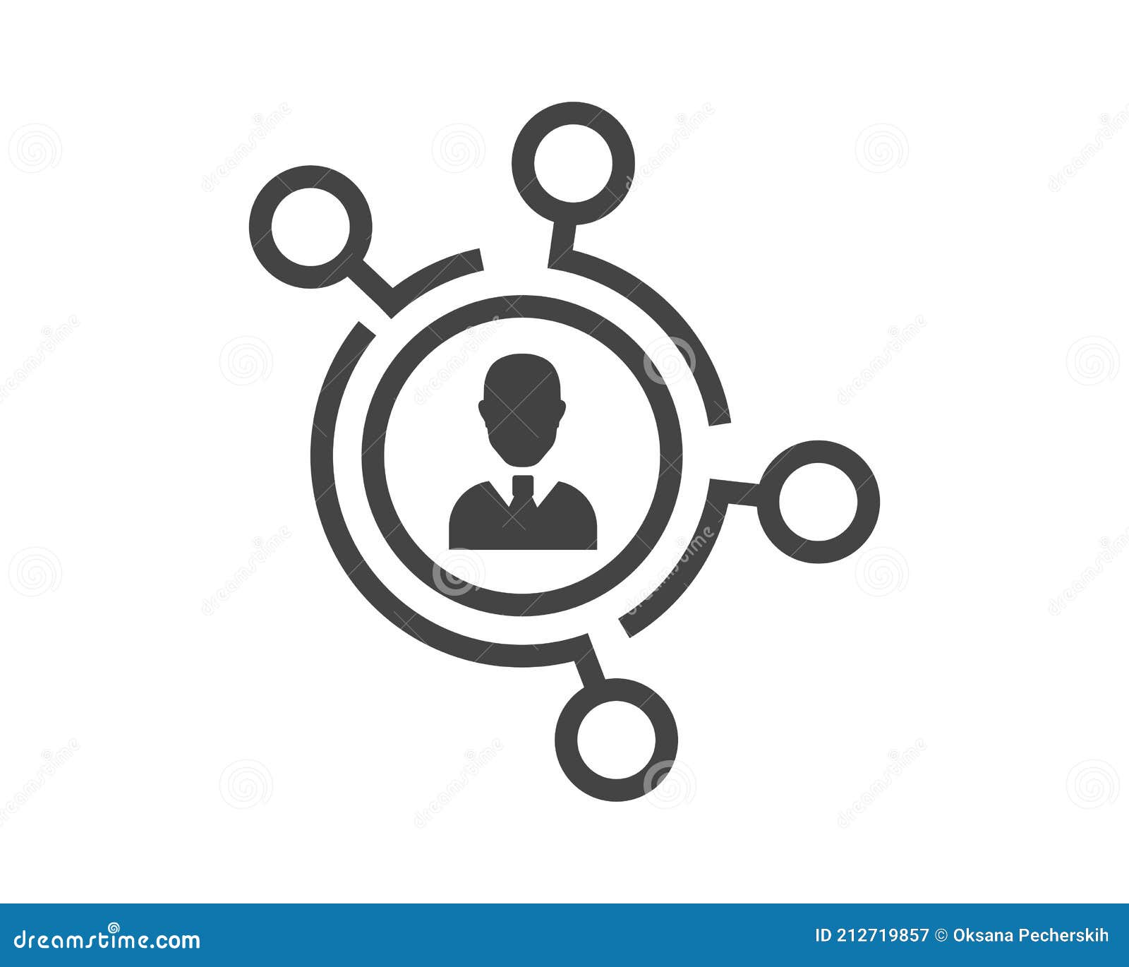 Referral Link Vector Icon on White Isolated Background. Stock Vector ...