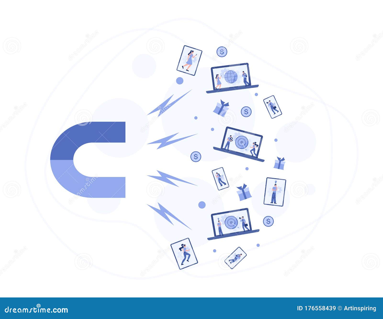 Referral Program Concept. Referral Marketing and Business Partnership ...