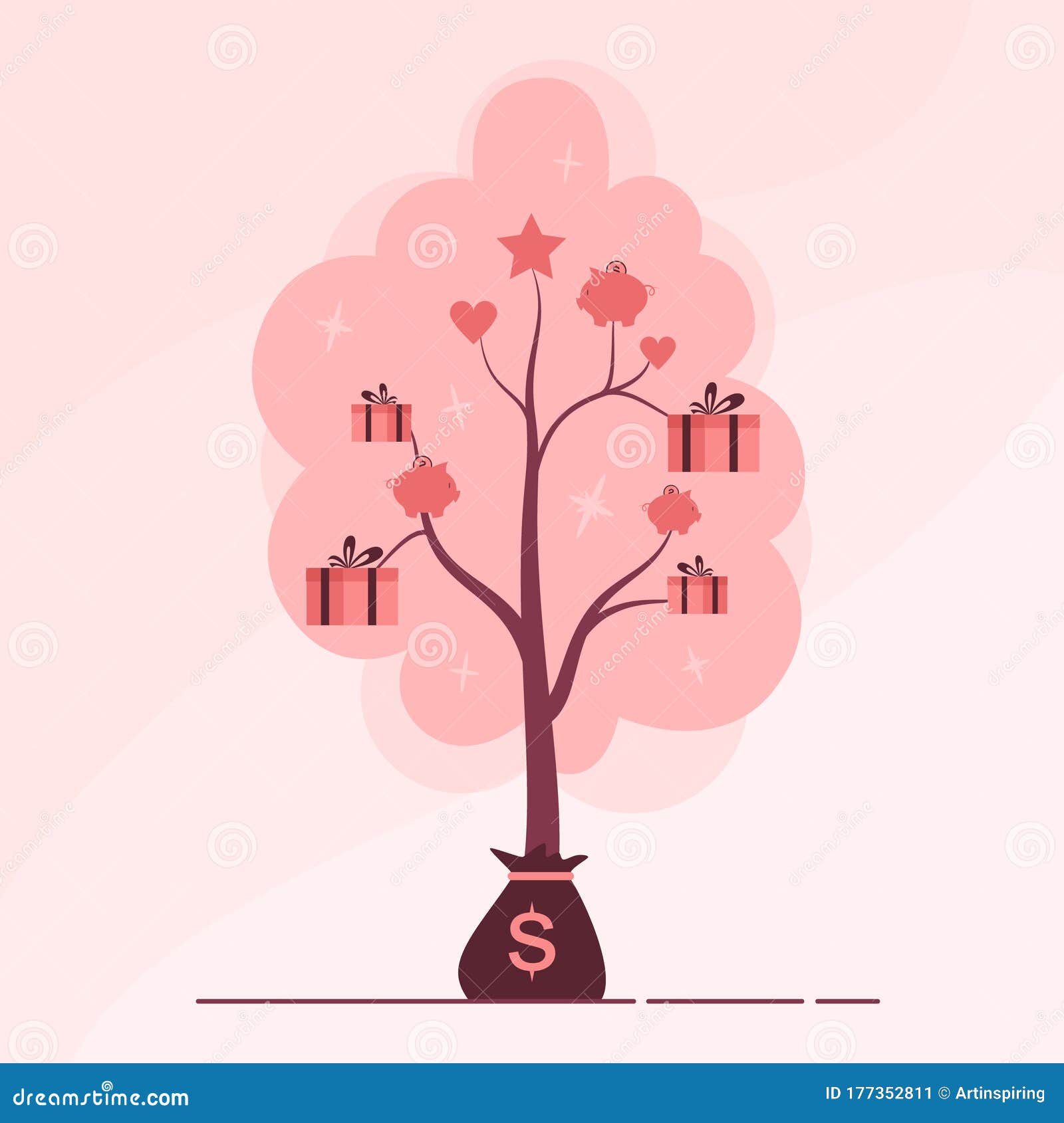 Referral Program Concept. a Tree As Metaphor of Referral Marketing ...