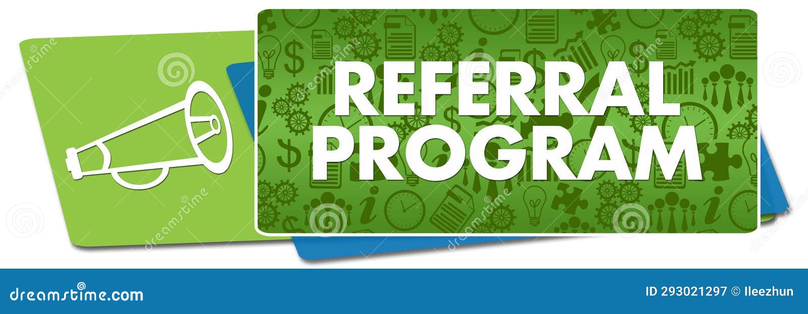 Referral Program Green Business Texture Blue Rounded Squares Stock ...