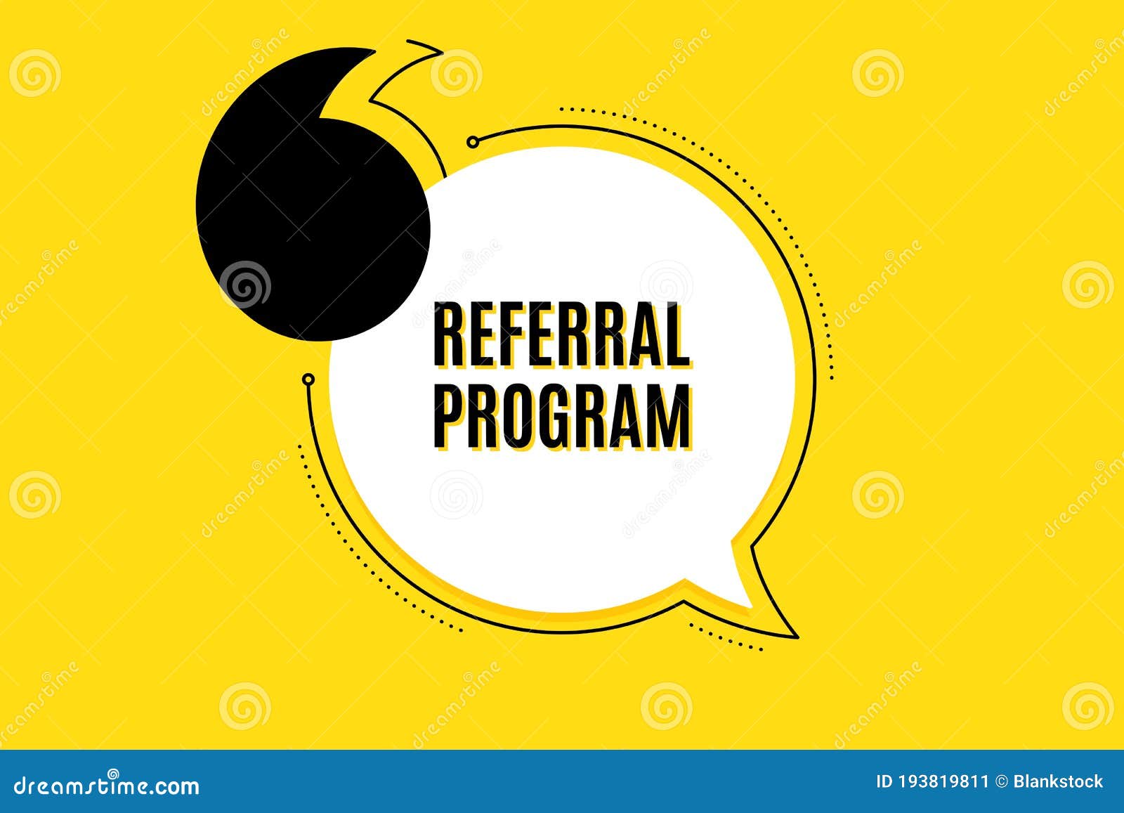 Referral Program Symbol. Refer a Friend Sign. Vector Stock Vector ...