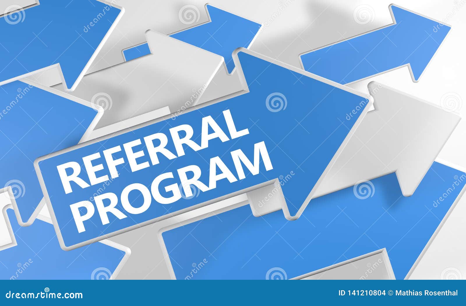 Referral Program stock illustration. Illustration of concept - 141210804