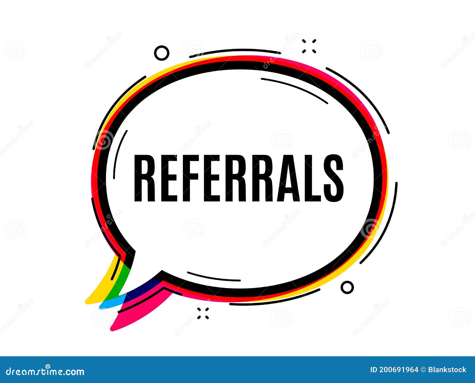Referrals Symbol. Referral Program Sign. Vector Stock Vector ...