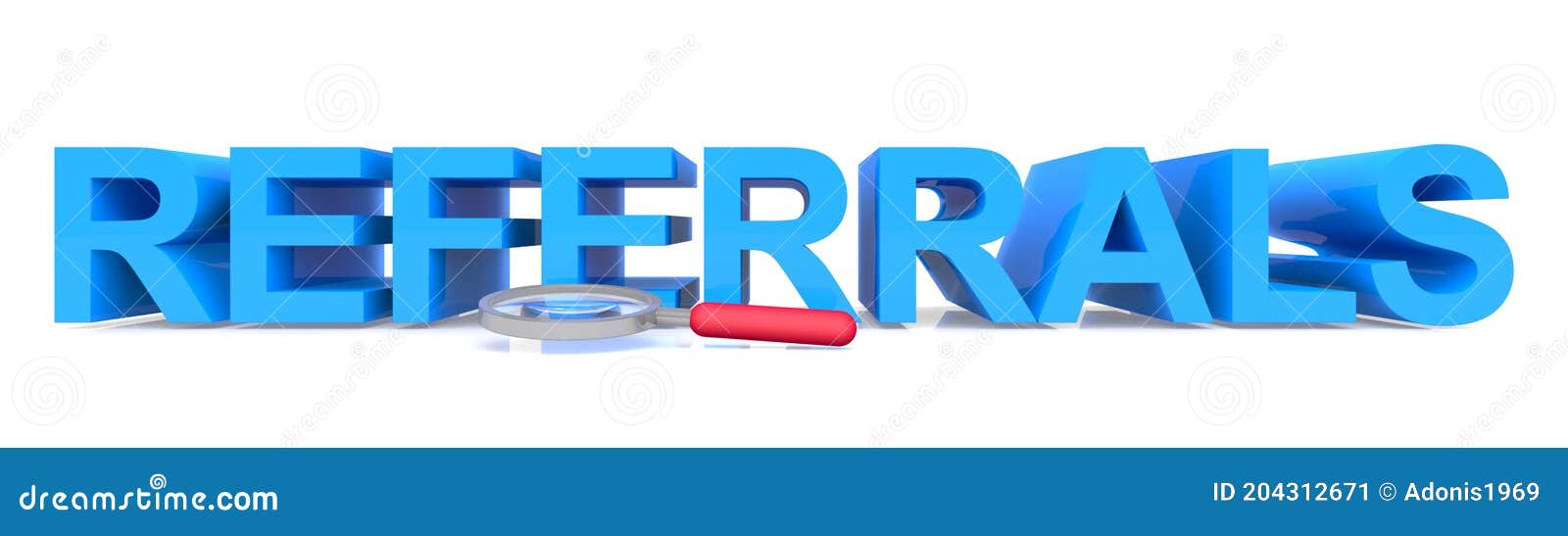Referrals on white stock illustration. Illustration of client - 204312671