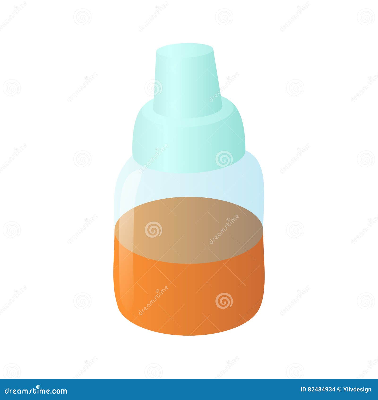 Refill Bottle With Pipette Icon, Cartoon Style Stock Photography ...