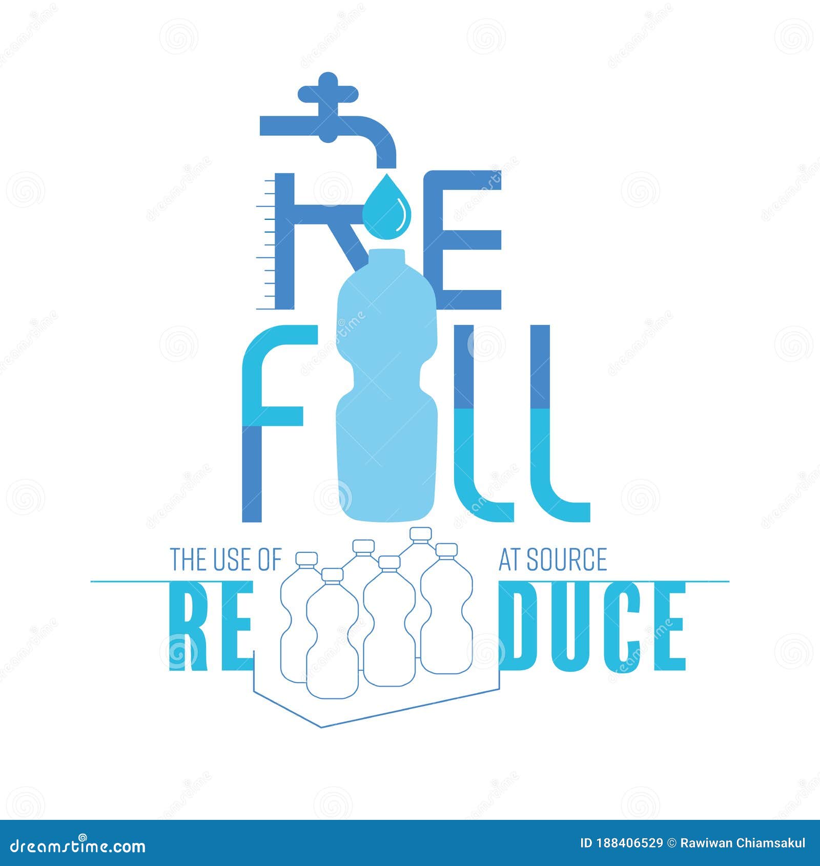 Single Plastic Bucket Icon Cartoon Vector Illustration | CartoonDealer ...