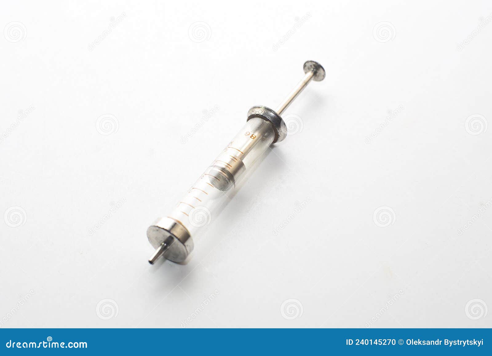 Refillable glass syringe stock photo. Image of medication - 240145270