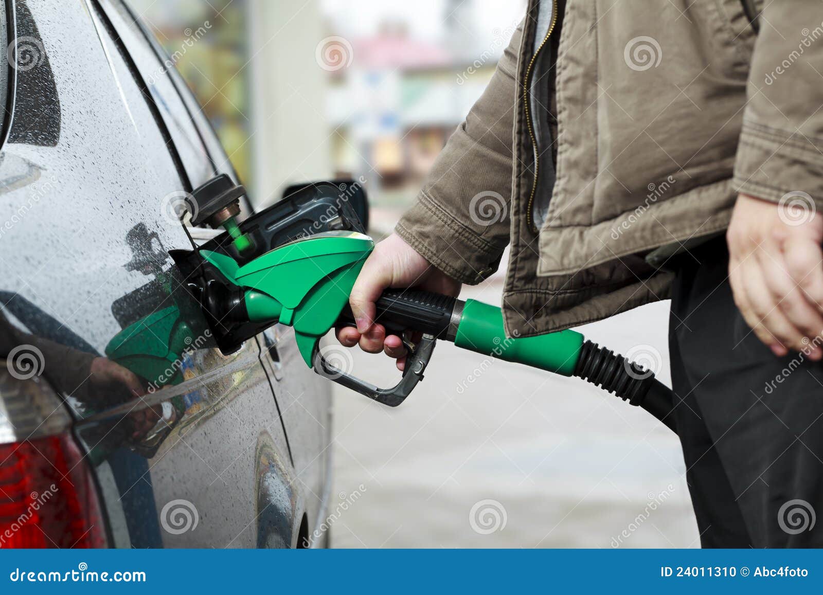 Refilling Car stock photo. Image of refueling, nozzle - 24011310