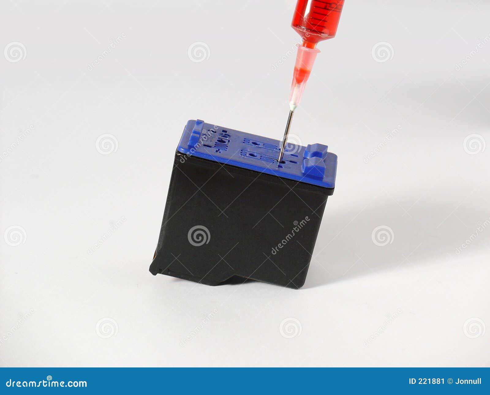 Refilling an Inkjet Cartridge Stock Image - Image of cost, printing: 221881