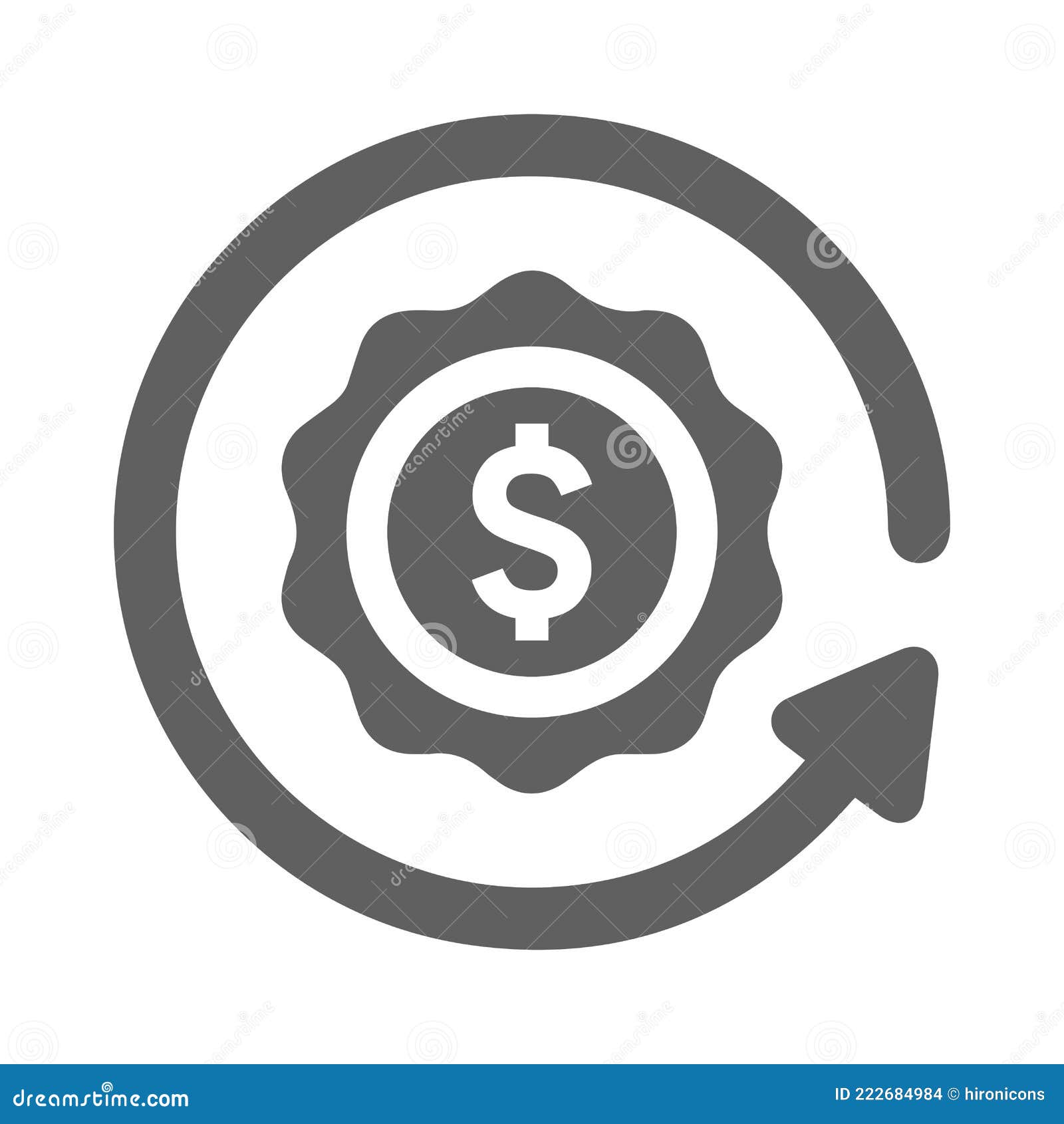 Refinance, Mortgage Icon. Gray Vector Graphics Stock Vector ...