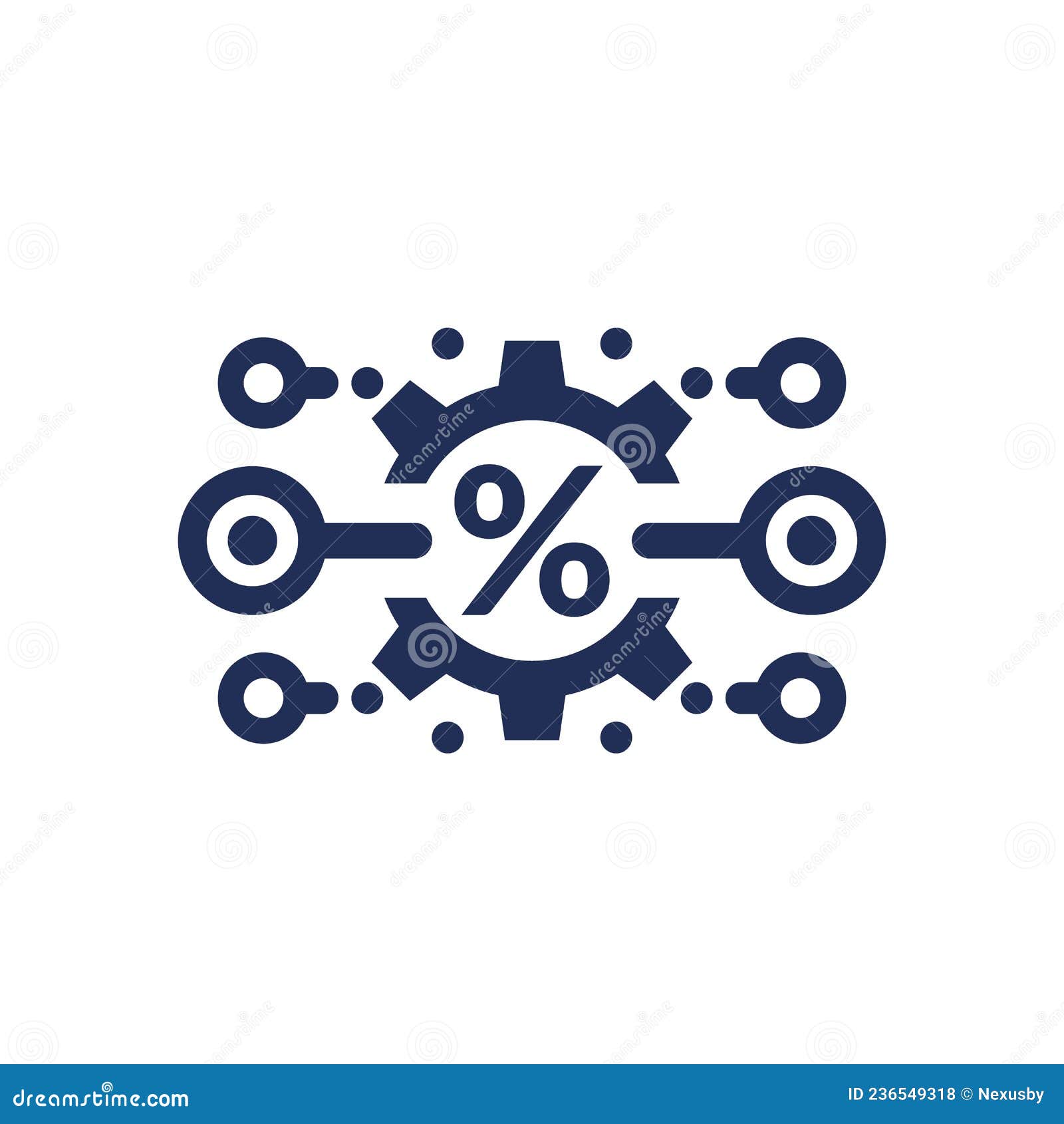 Refinancing, Interest Rate Cut Icon on White Stock Vector ...