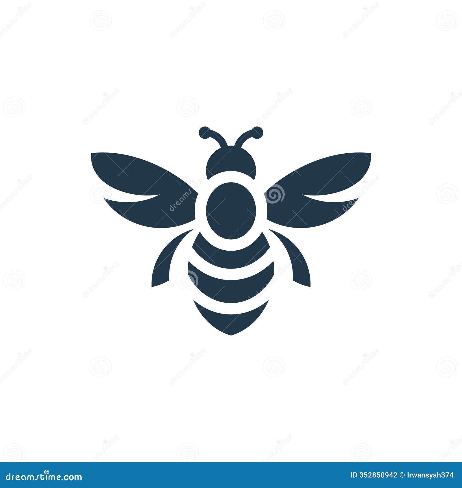 Refined Bee Logos for Elegant Brands Stock Illustration - Illustration ...