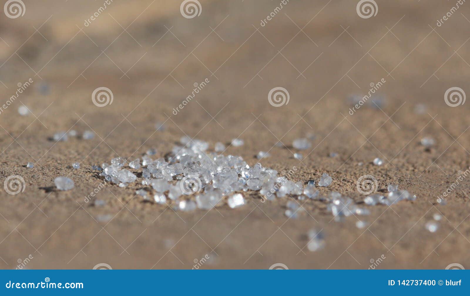 Refined Sugar Crystals on Ground Stock Photo - Image of granulated ...