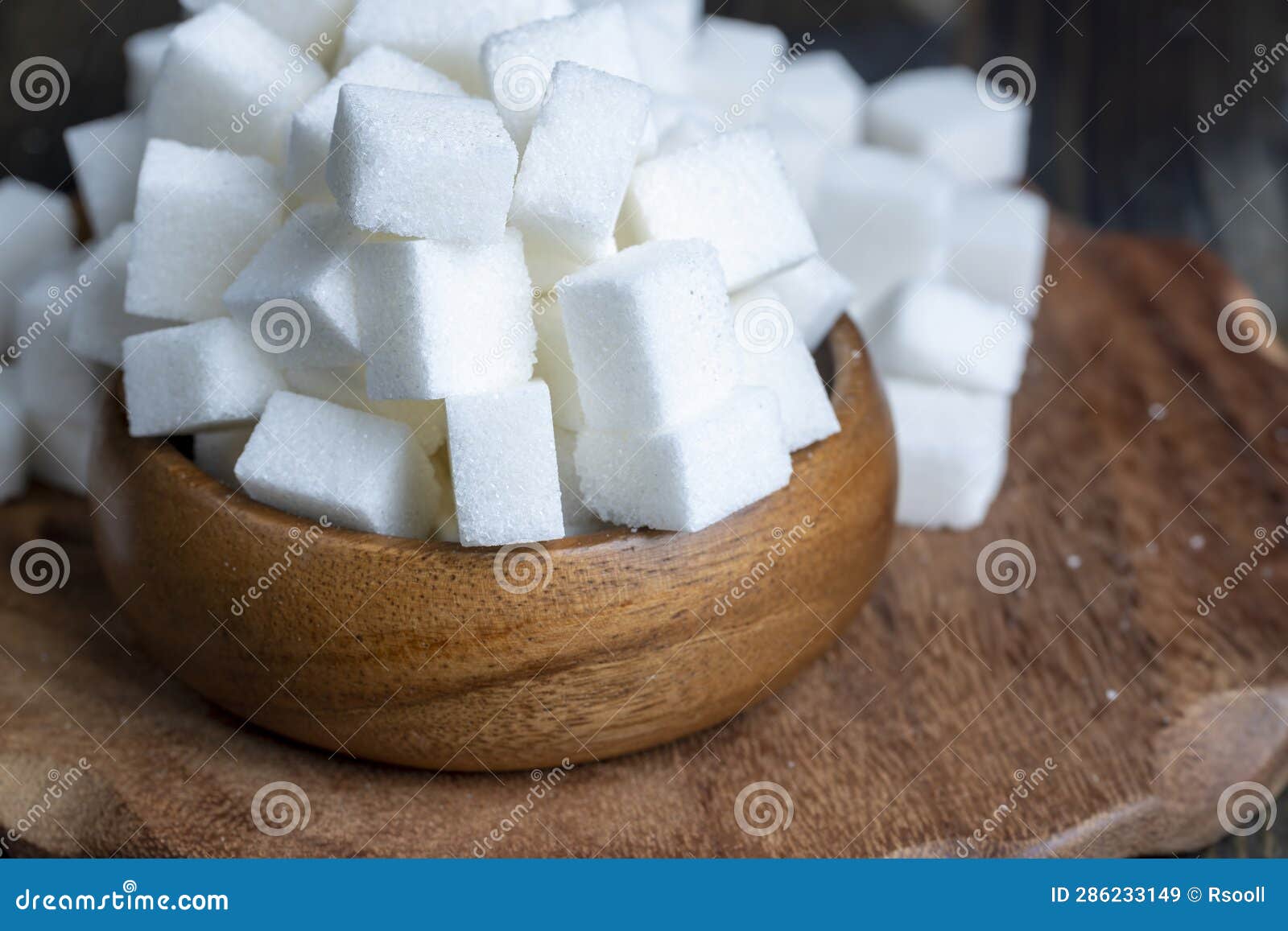Refined White Beet Sugar, Cubes Stock Image - Image of natural, heap ...