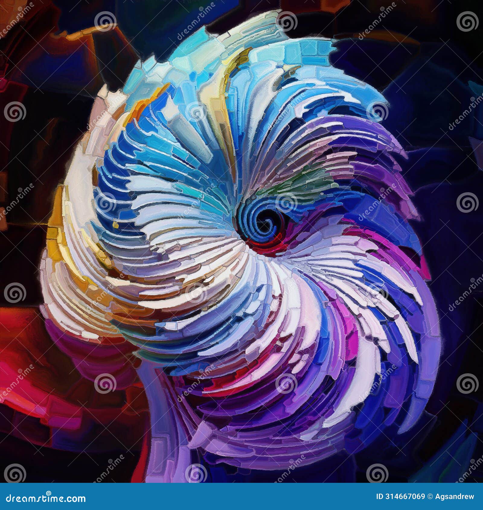 Refinement of Color Shapes stock illustration. Illustration of ...