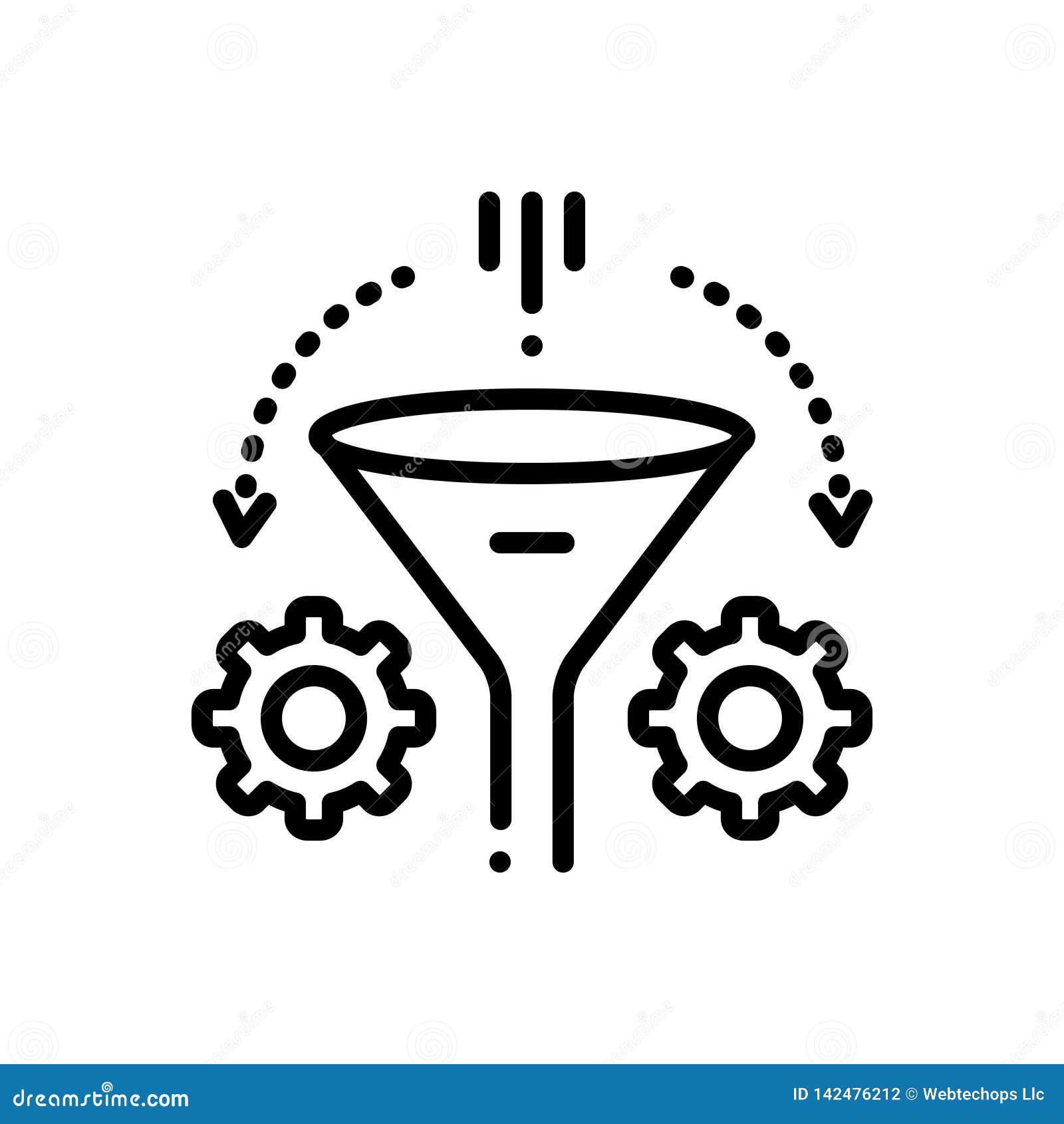 Black Line Icon for Refinement, Purification and Cleaning Stock Vector ...