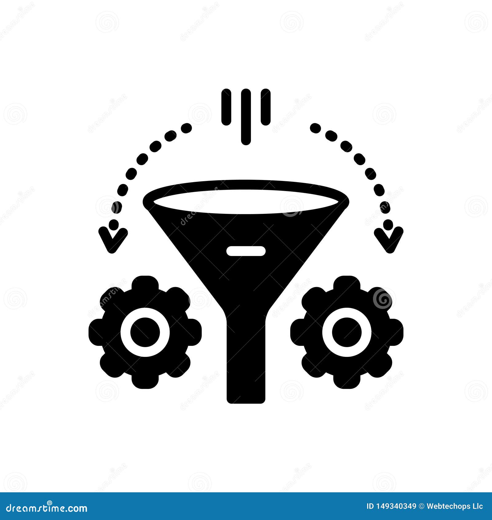 Black Solid Icon for Refinement, Purification and Cleaning Stock Vector ...