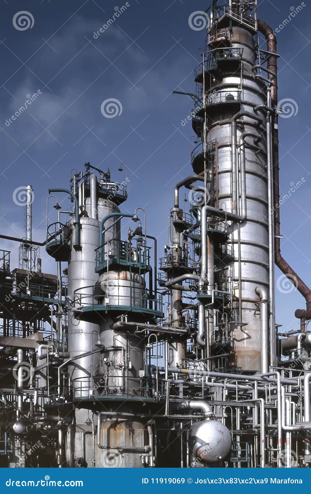 Refinery stock image. Image of energy, dioxide, boiler - 11919069