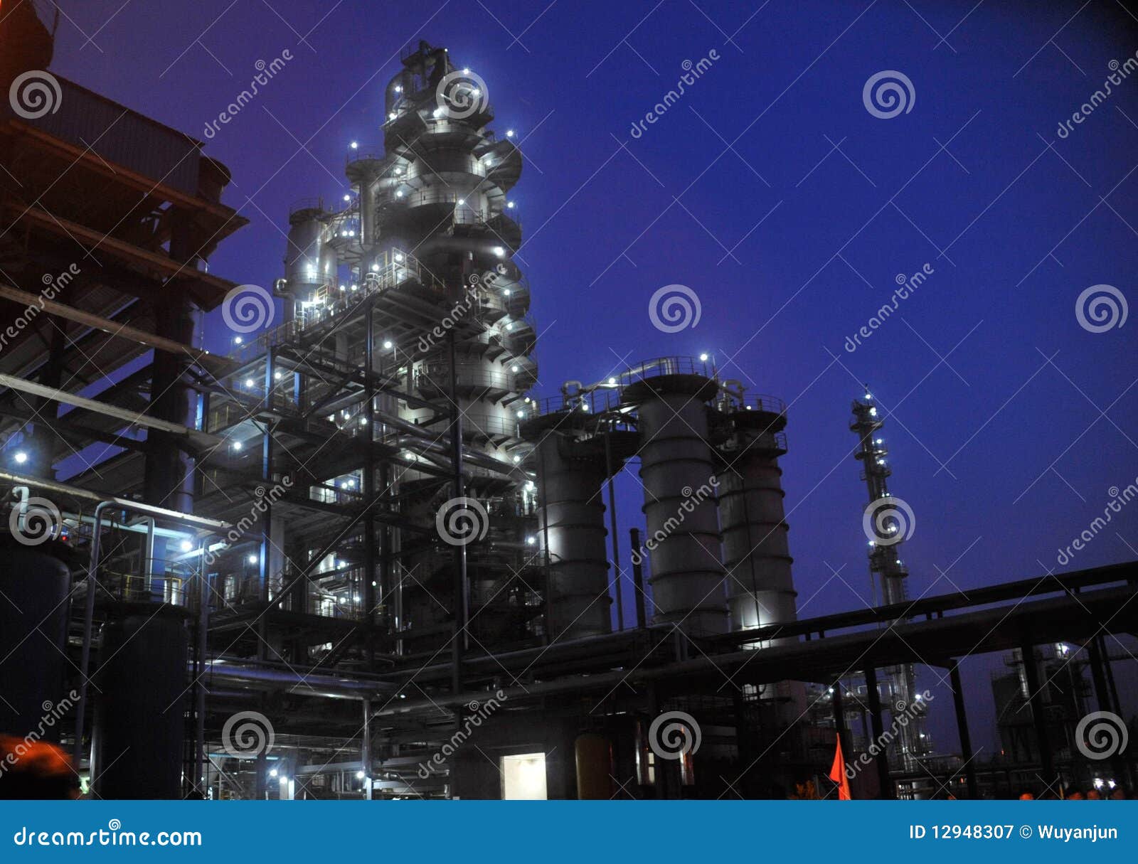 Refinery stock image. Image of steel, factories, plant - 12948307