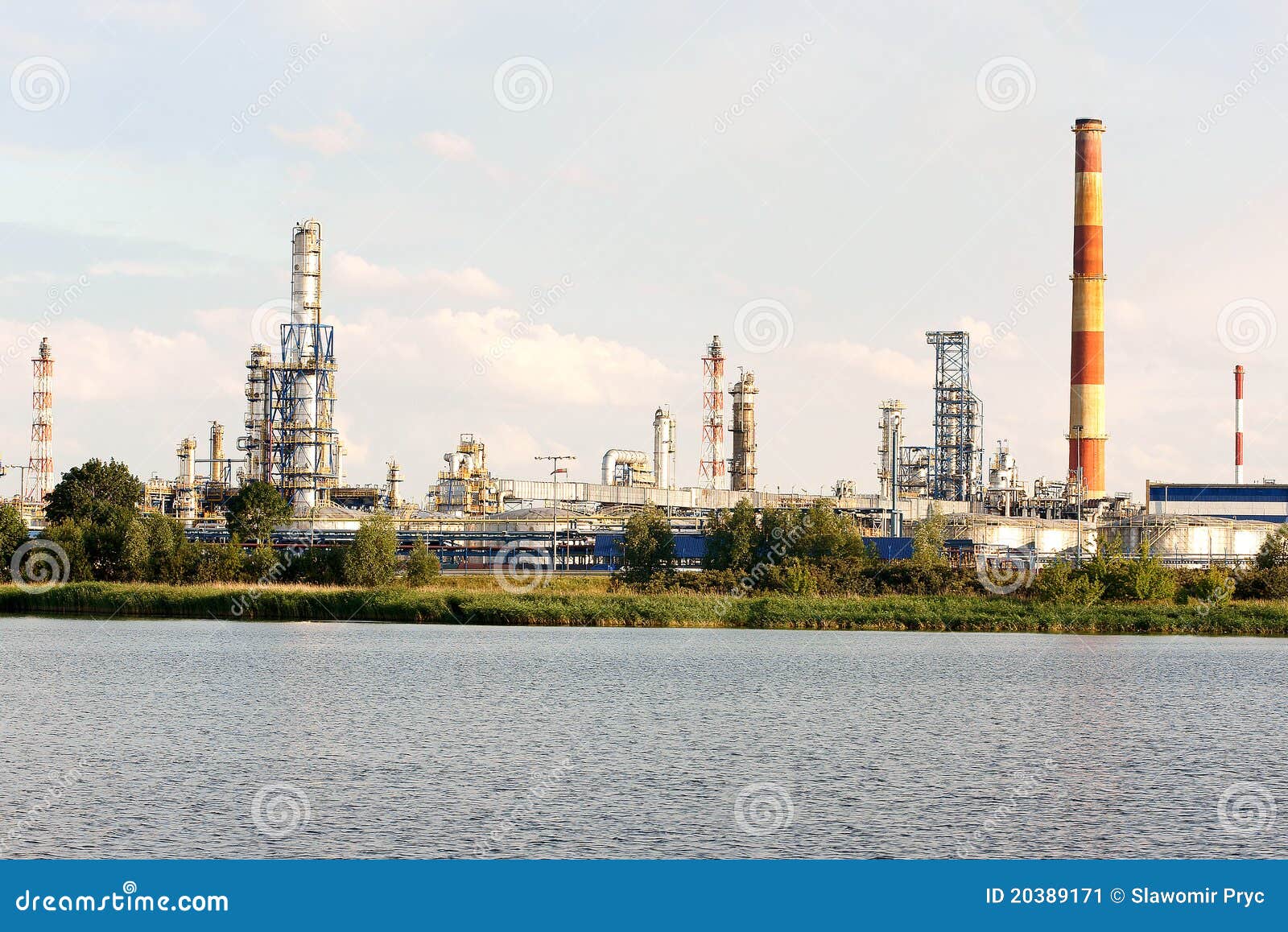 Refinery stock image. Image of gdansk, fuel, industrial - 20389171