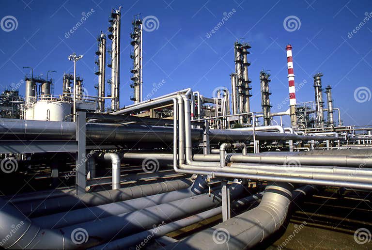 Refinery stock image. Image of stack, equipment, boiler - 3156131