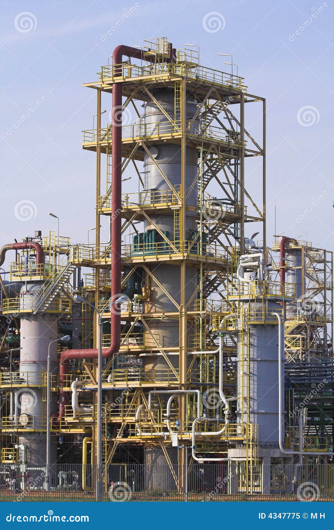 Refinery stock image. Image of fluids, chemical, manufacture - 4347775
