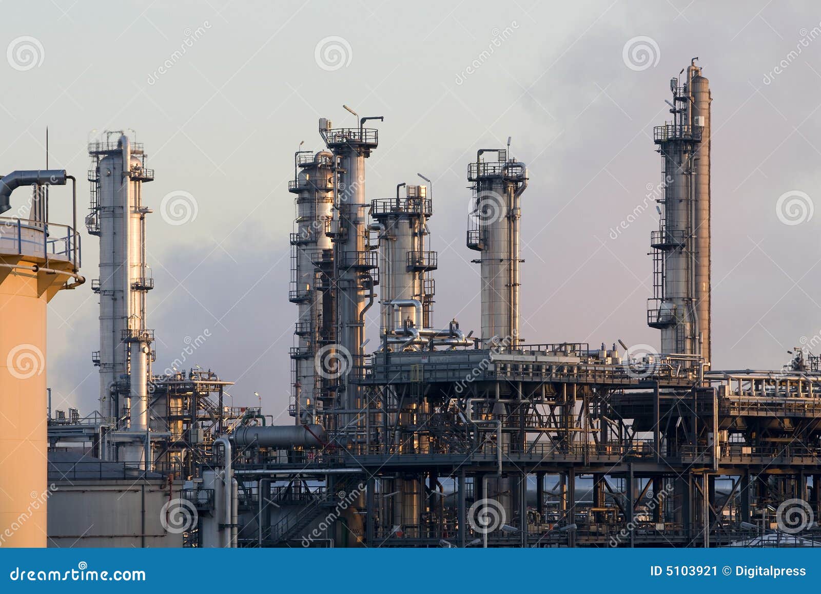 Refinery stock image. Image of industrial, refinery, plant - 5103921