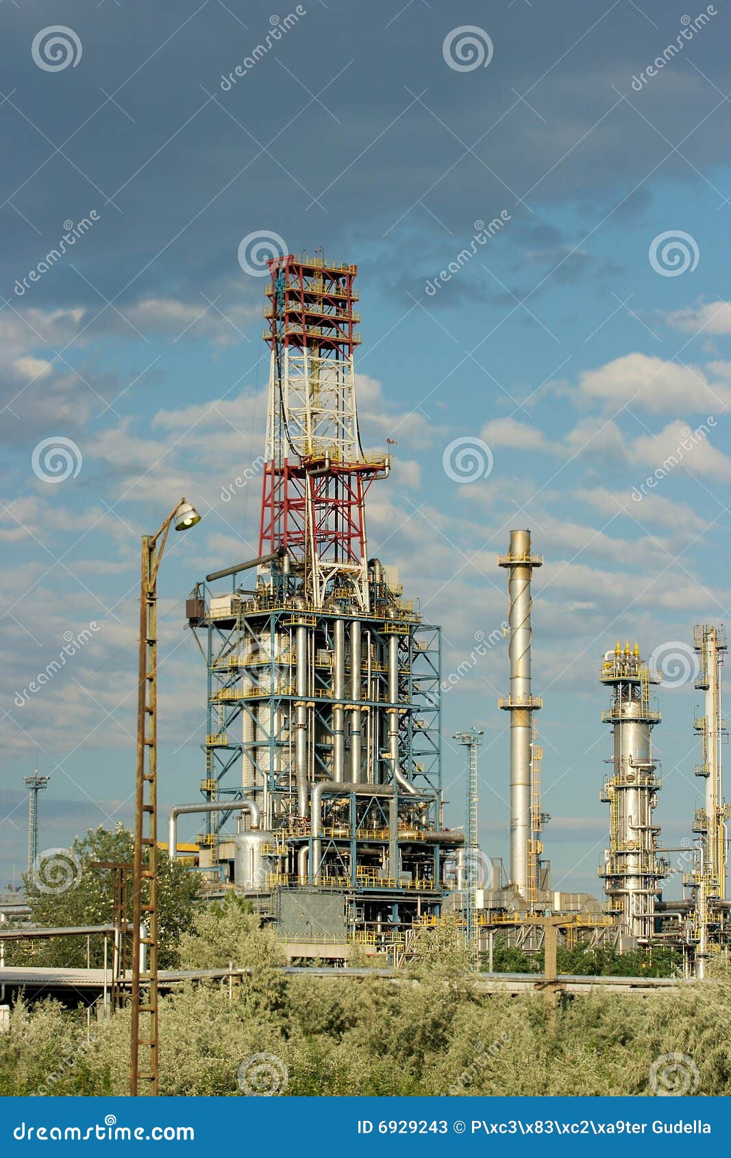 Refinery stock image. Image of chimney, plant, modern - 6929243
