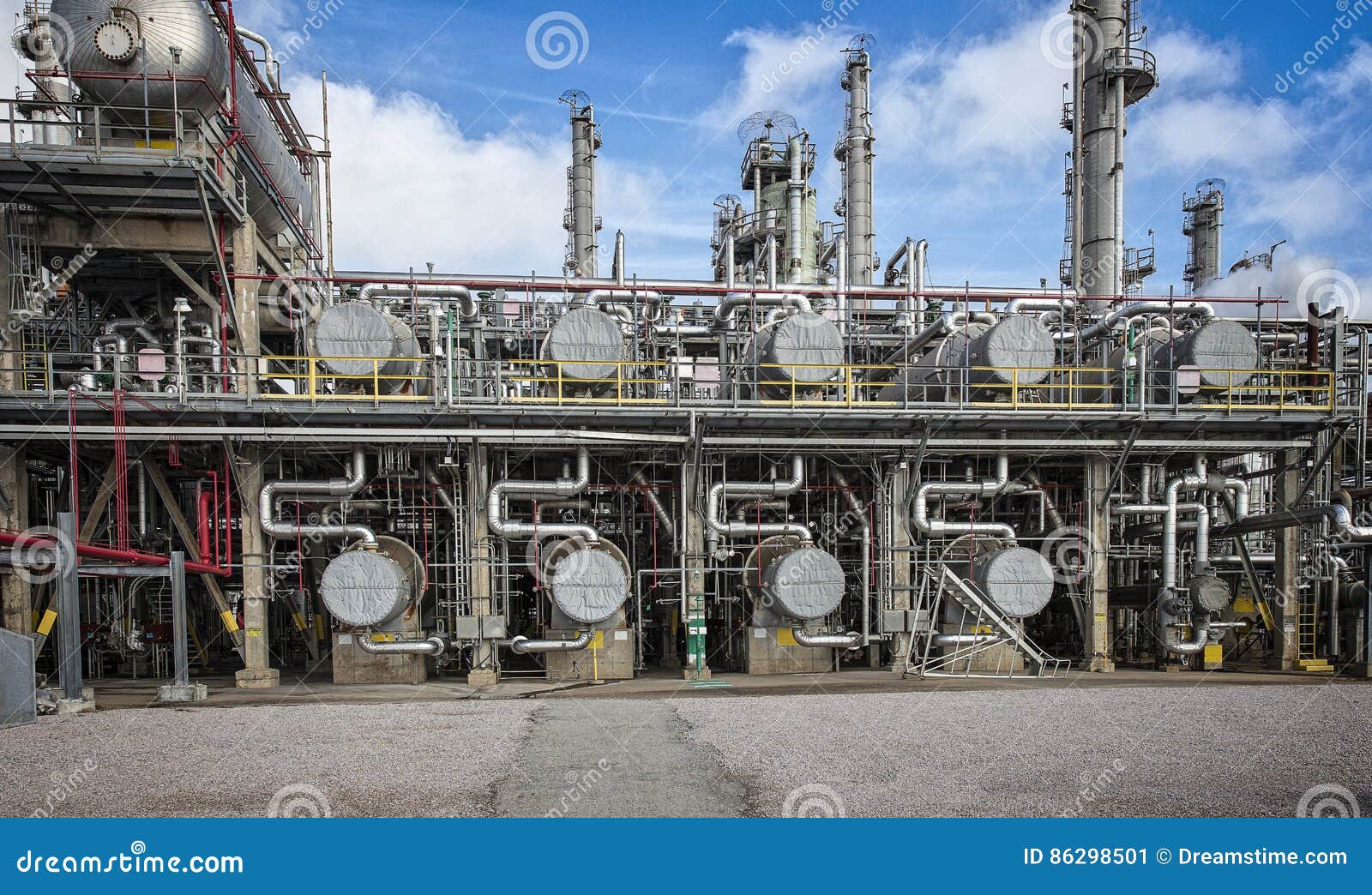 Refinery or Chemical Plant Process Unit and Equipment Stock Image ...