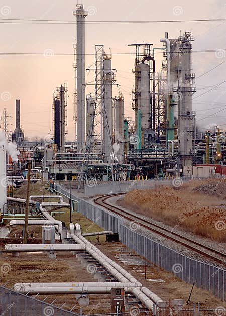 Refinery Complex 2 stock photo. Image of factory, morning - 2496650
