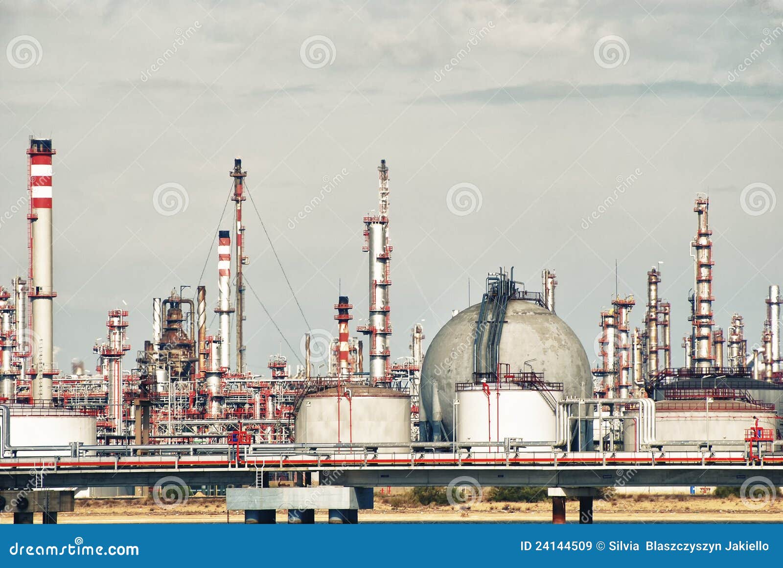 Refinery complex stock image. Image of gasoline, chemists - 24144509
