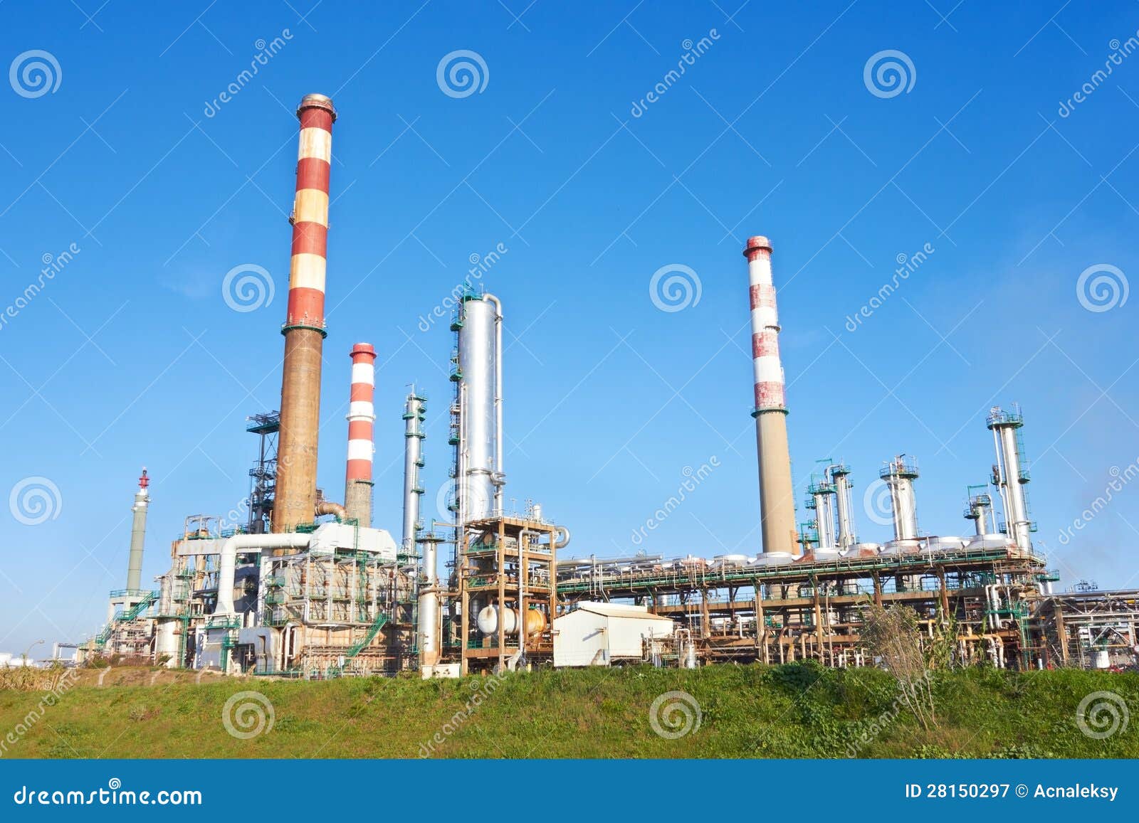 Refinery complex stock image. Image of horizontal, construction - 28150297