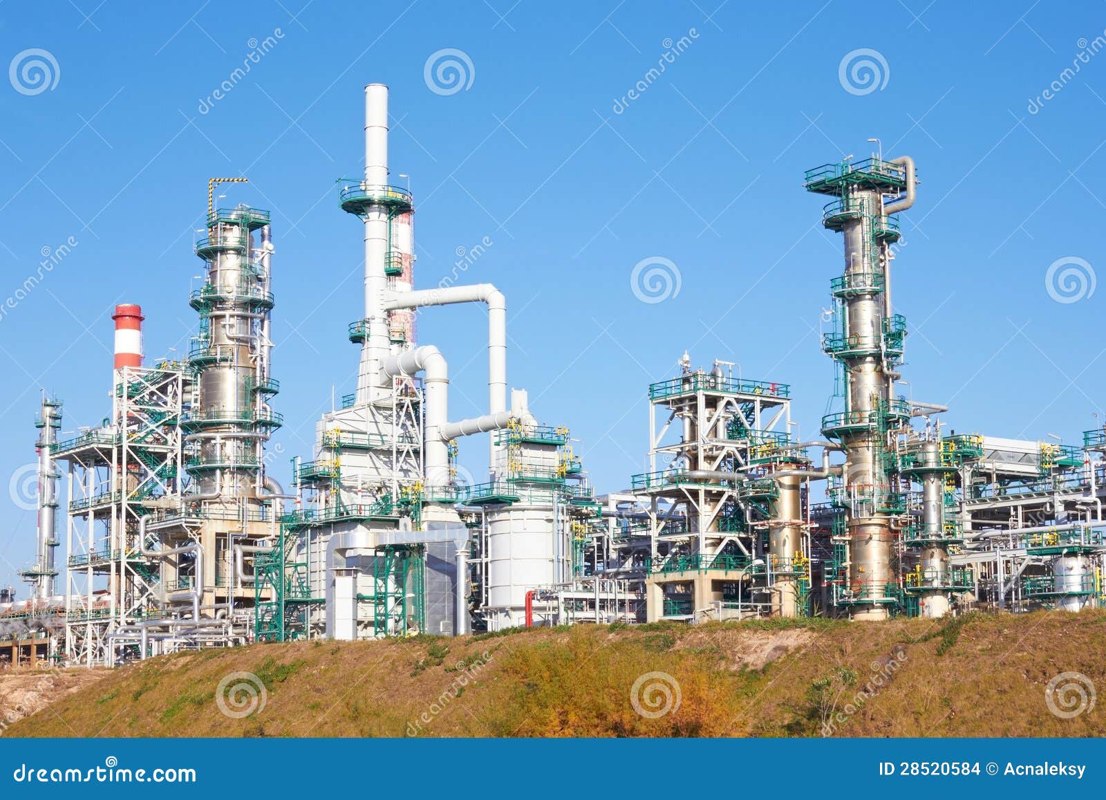 Refinery complex stock photo. Image of gasoline, color - 28520584