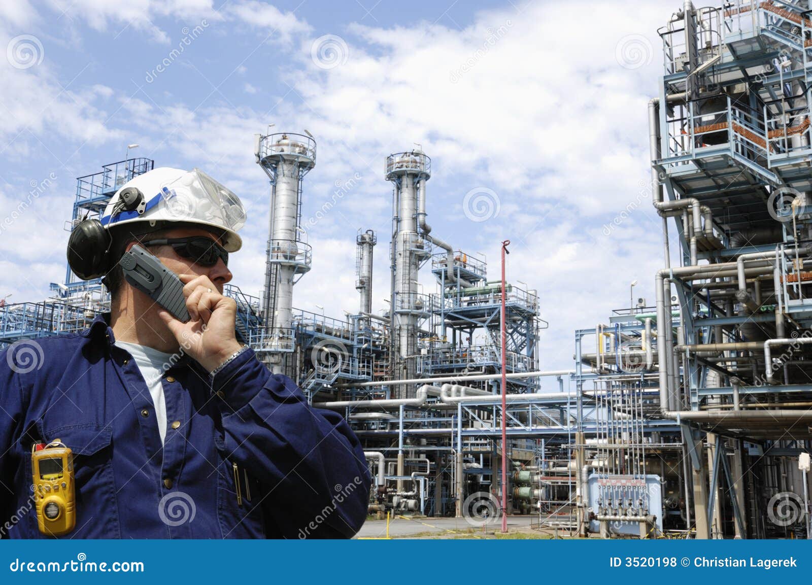 Refinery and engineer stock photo. Image of power, global - 3520198