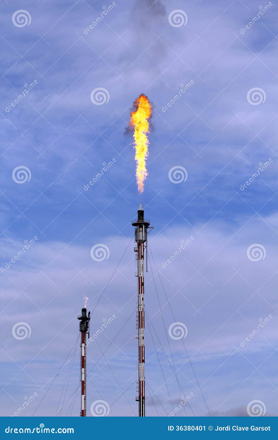Refinery fire stock image. Image of emissions, global - 36380401