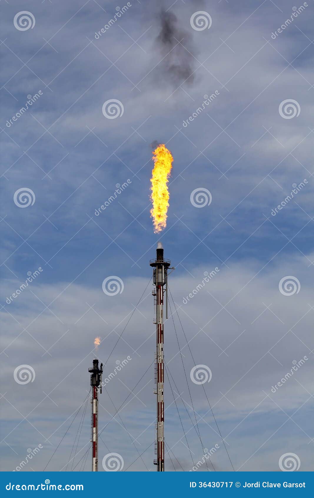 Refinery fire stock image. Image of gasoline, ozone, environmental ...
