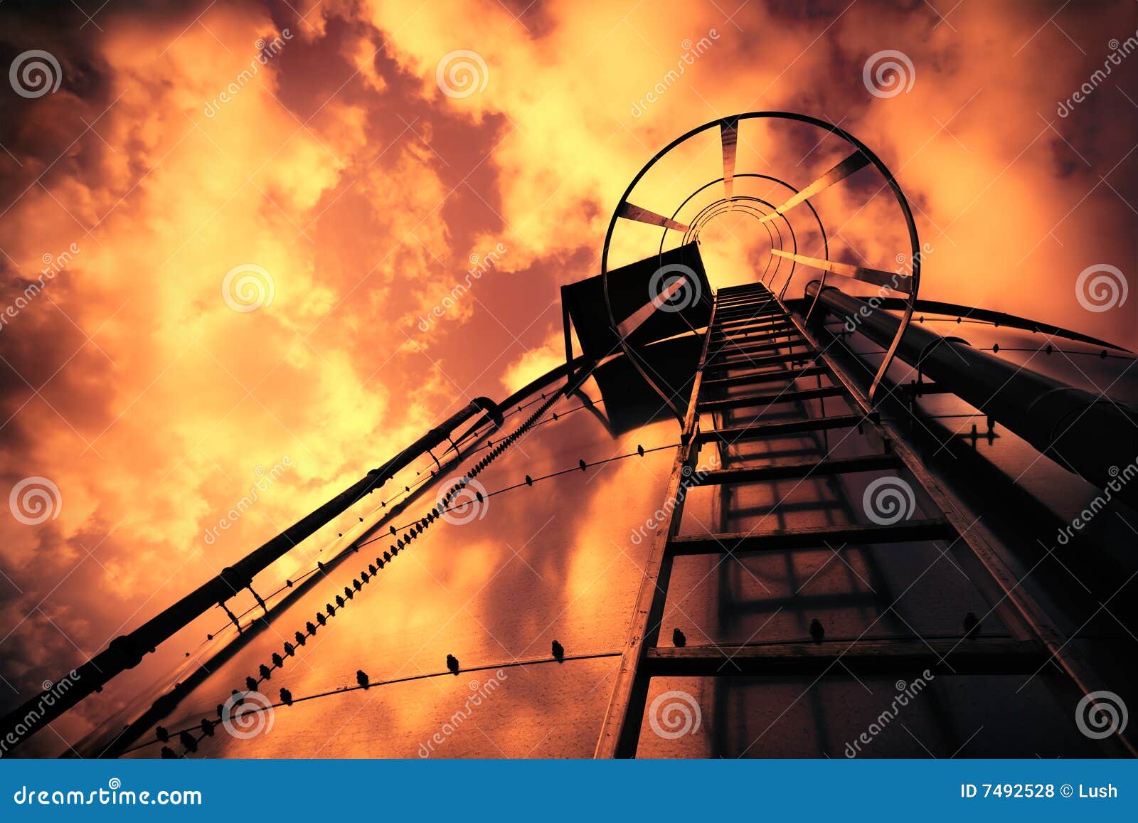 Refinery Ladder And Tanks Royalty-Free Stock Photo | CartoonDealer.com ...