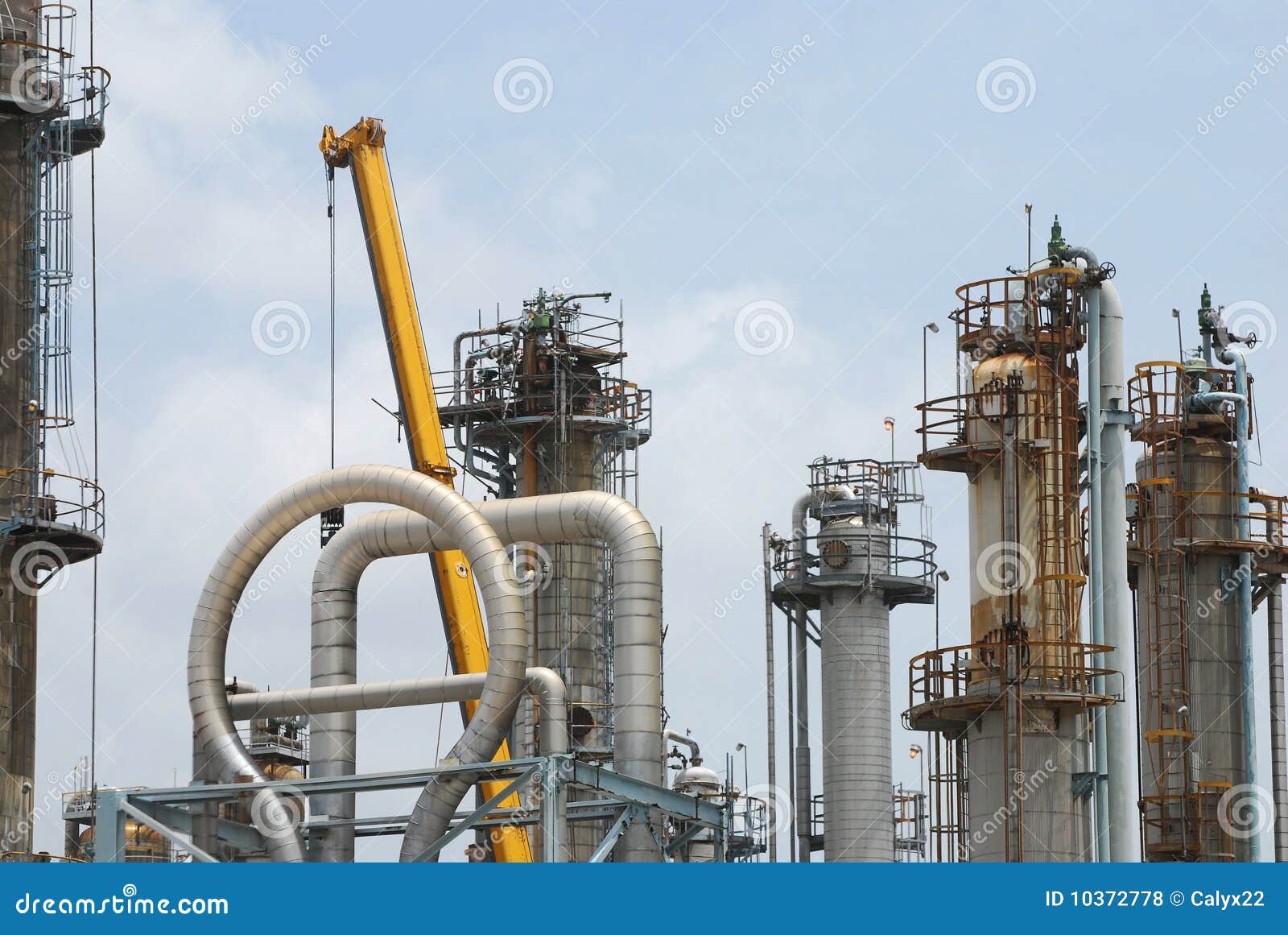 Refinery Maintenance stock photo. Image of construction - 10372778