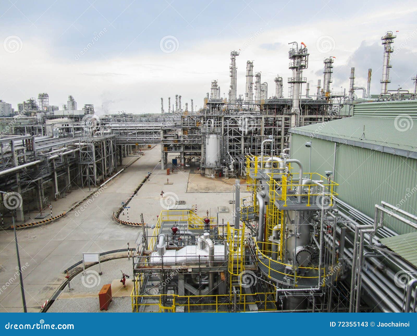 Refinery stock image. Image of building, colored, chemical - 72355143