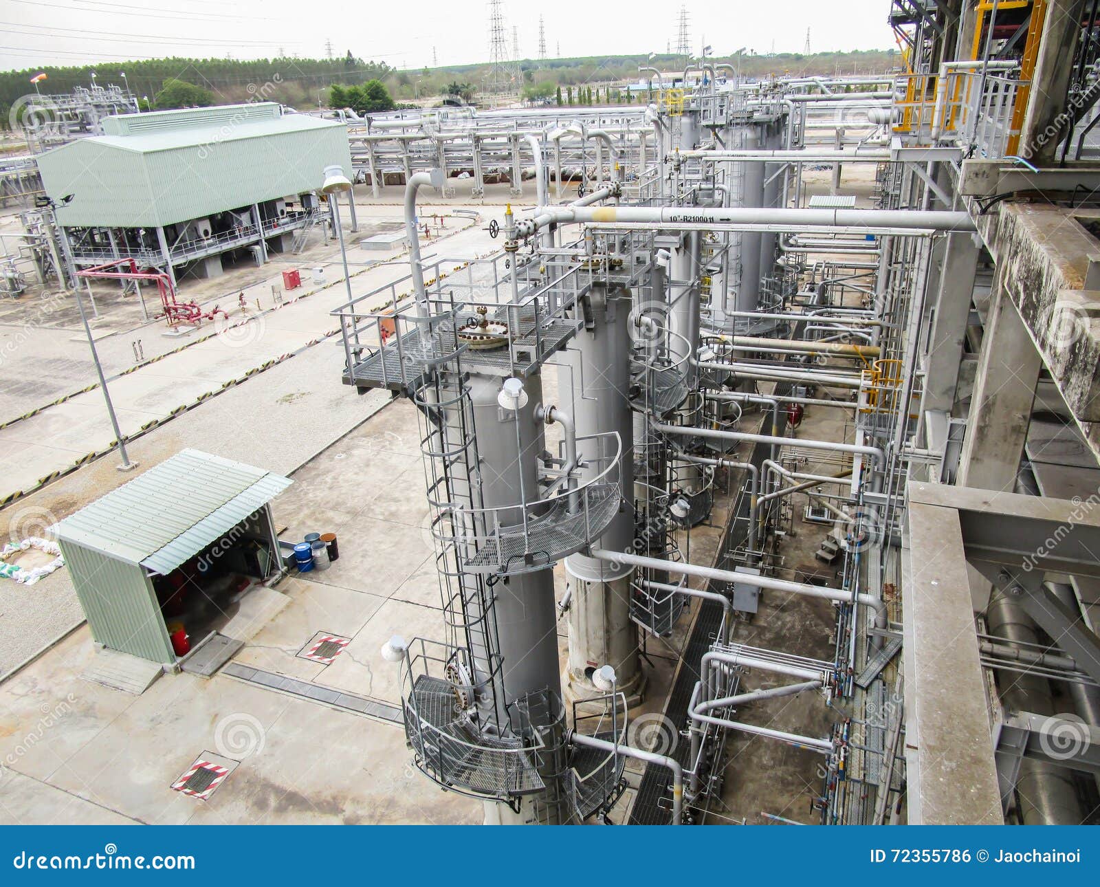 Refinery stock photo. Image of silver, shiny, illuminated - 72355786