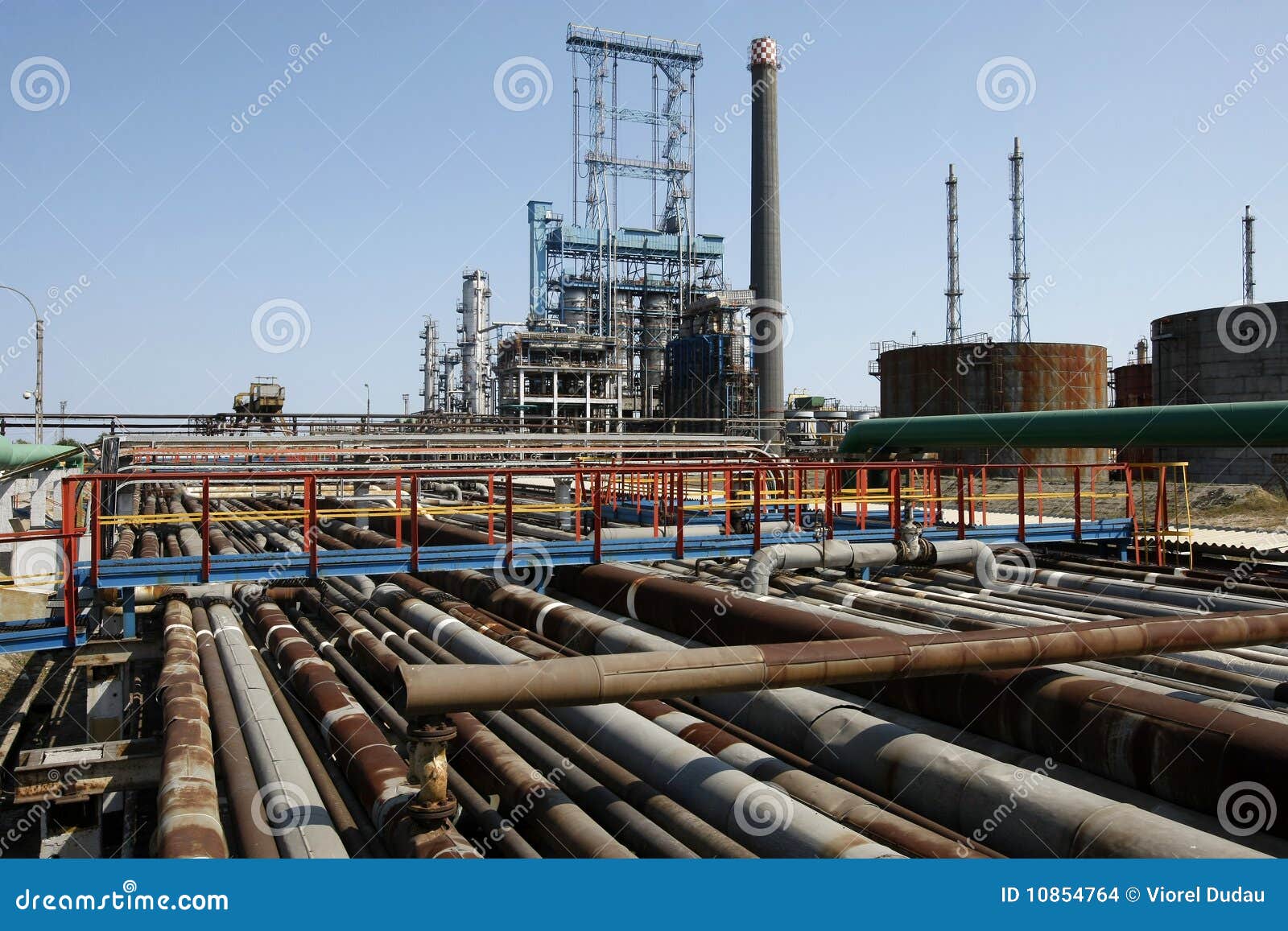 Refinery oil pipes stock photo. Image of atmosphere, machinery - 10854764