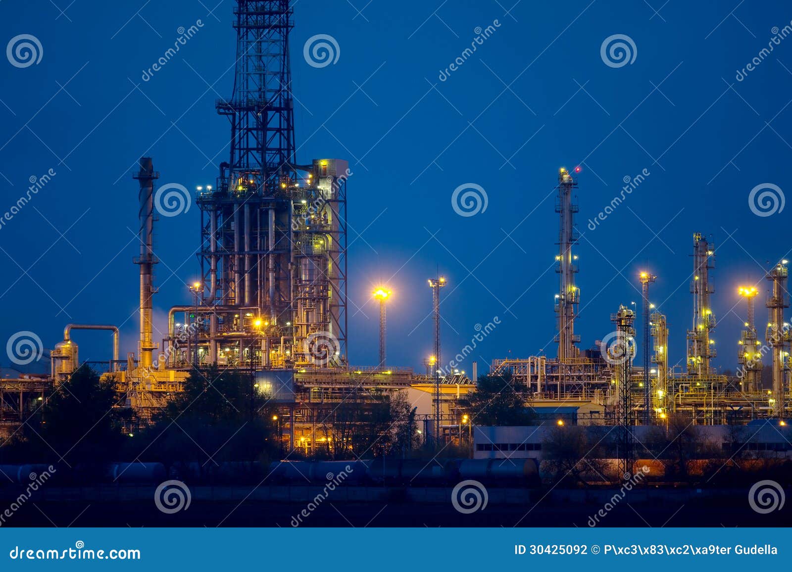 Refinery stock photo. Image of heavy, complex, chemistry - 30425092