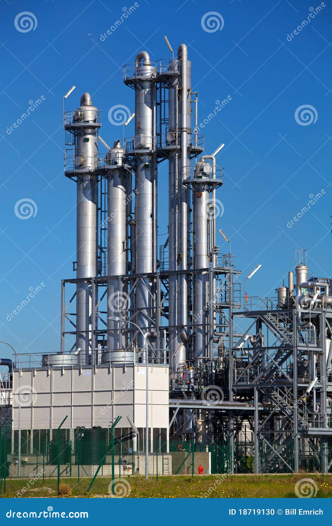 Refinery skyline stock photo. Image of pollution, factory - 18719130